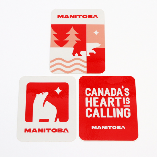 Travel MB. Manitoba Stickers